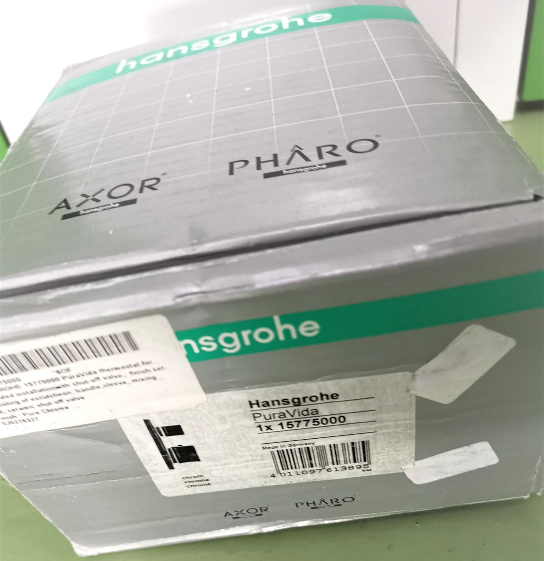 Hansgrohe PuraVida 15775000 concealed thermostatic mixer w/shut-off va ...