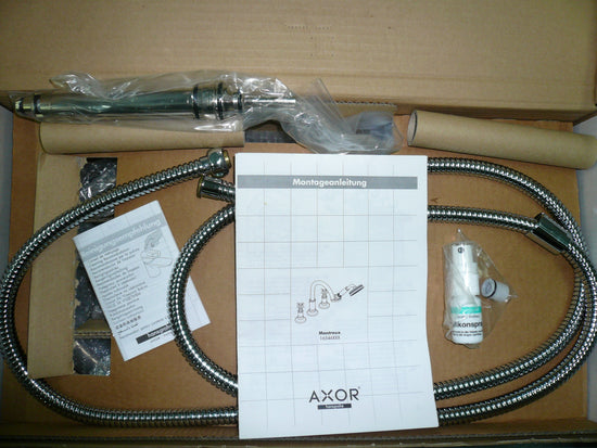 Hansgrohe Axor Montreux 16546820 4-hole rim mounted bath mixer w/cross ...