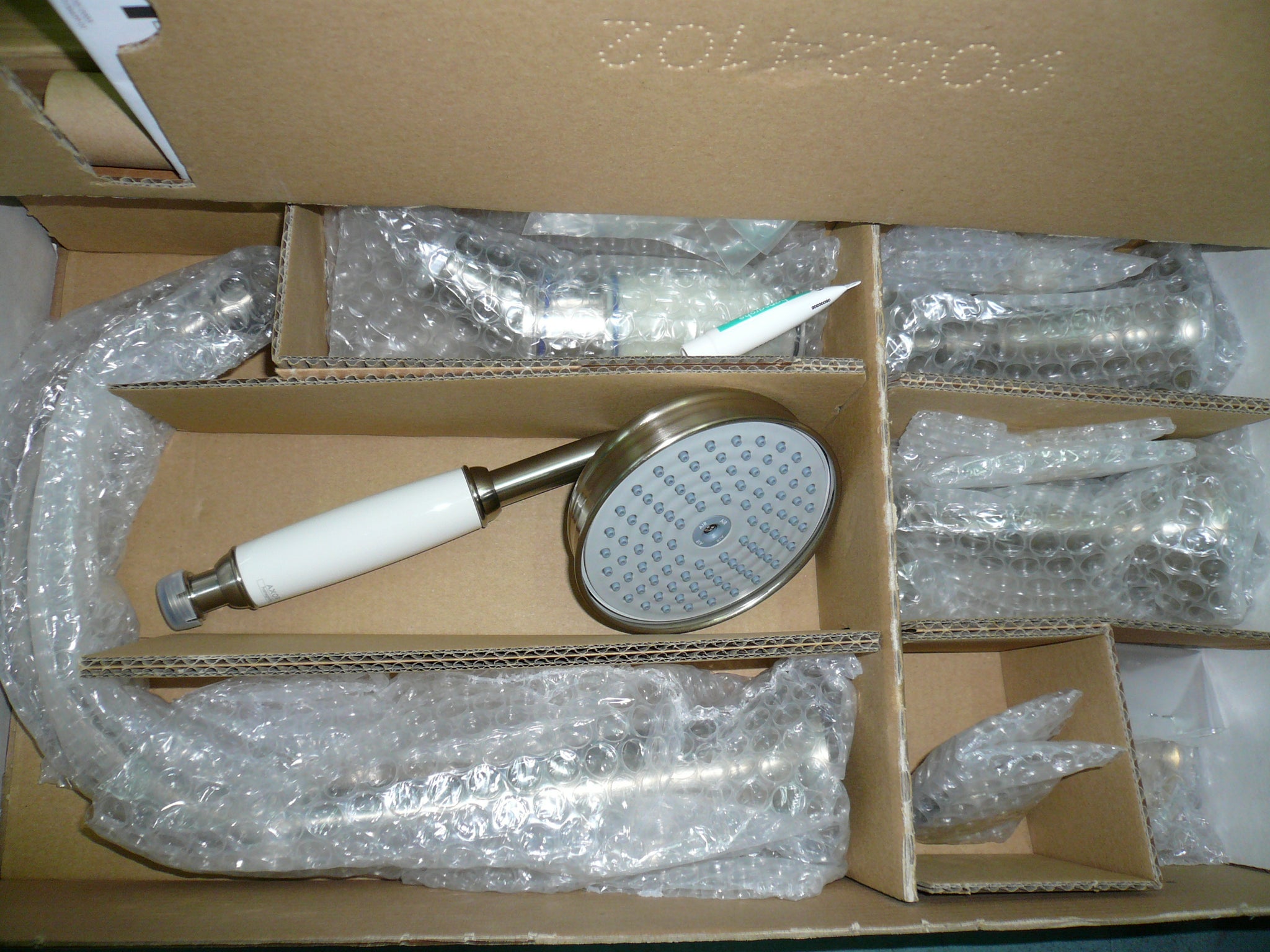 Hansgrohe Axor Montreux 16546820 4-hole rim mounted bath mixer w/cross ...