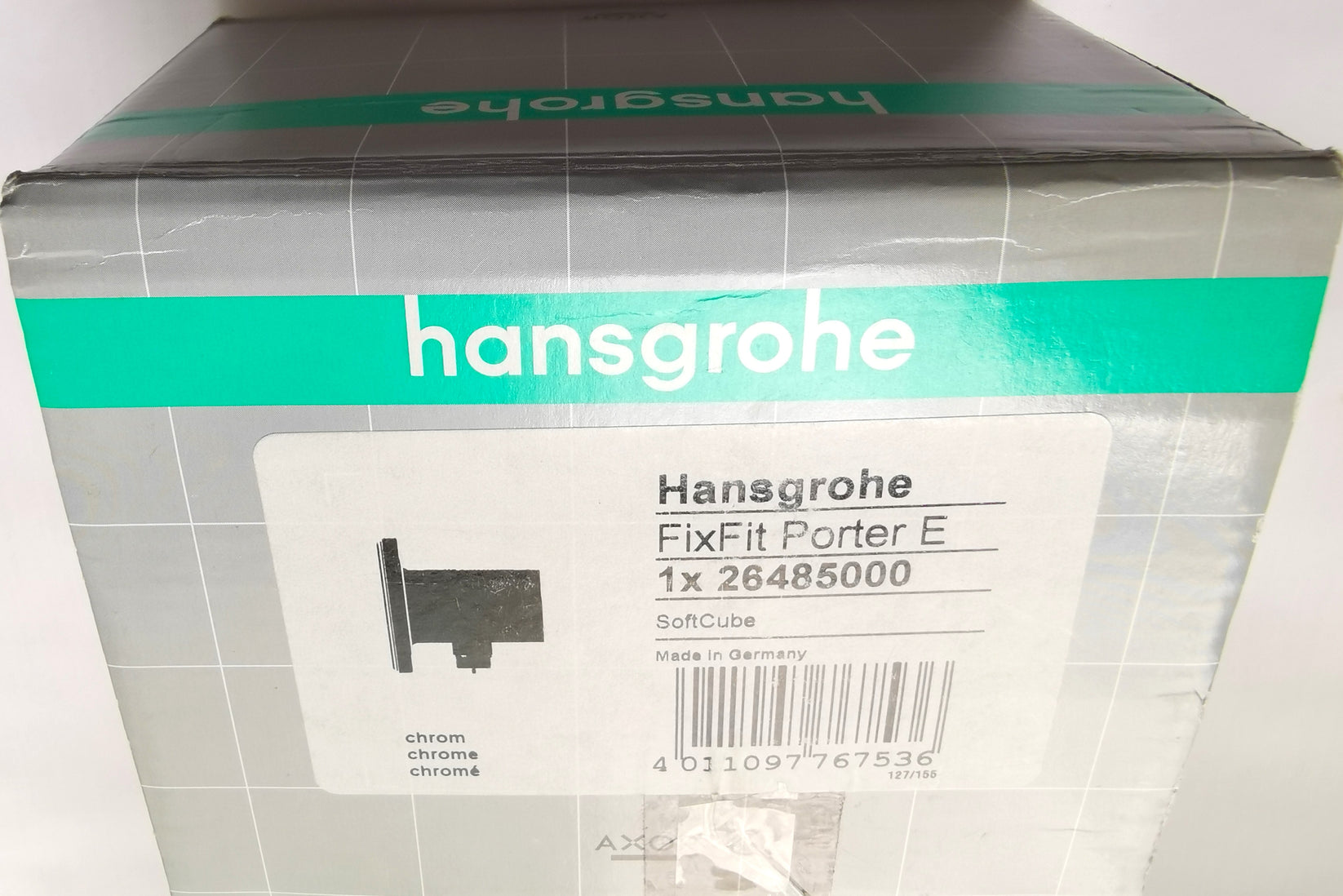 Hansgrohe FixFit Porter E 26485000 wall outlet E w/shower holder ...