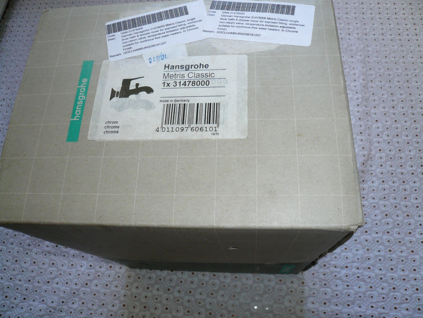 Hansgrohe Metris Classic 31478000 Single Lever Bath & Shower Mixer ...