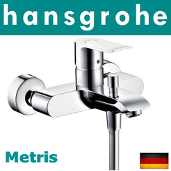Hansgrohe Metris 31480000 W.M exposed single lever bath & shower mixer ...