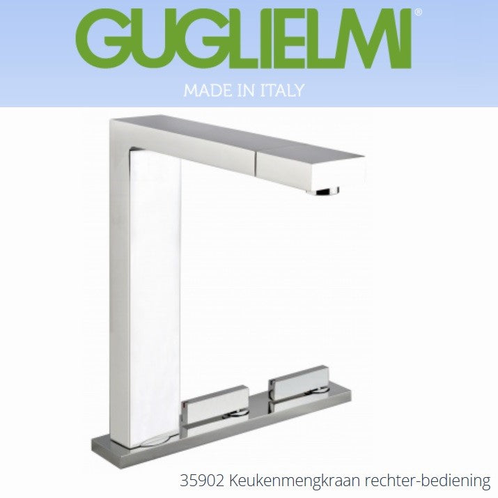 GUGLIELMI "AltaGamma IDEA" 35902 Three-Holes Swivel Spout Kitchen Sink ...