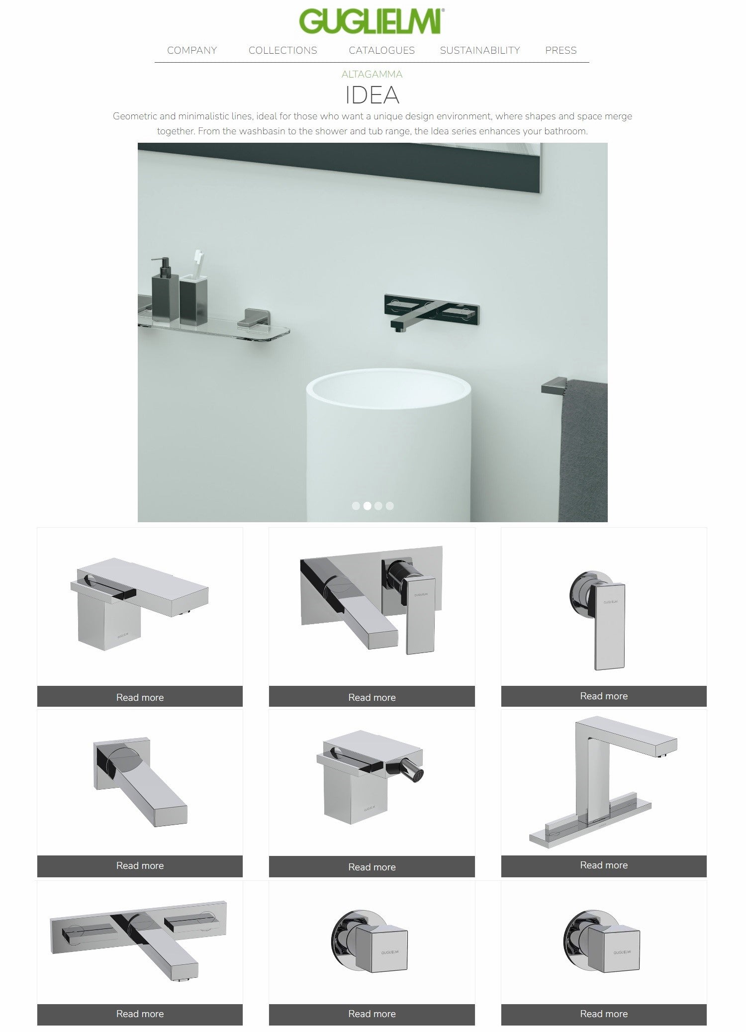 GUGLIELMI "AltaGamma IDEA" 35902 Three-Holes Swivel Spout Kitchen Sink ...