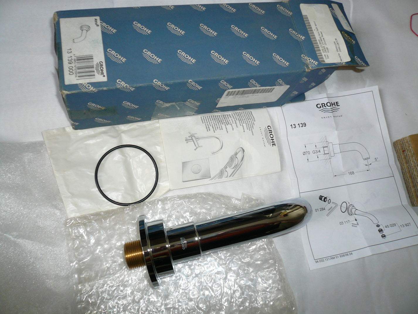 Grohe Atrio 13139000 W.M Bath Spout 168mm Projection w/Mousseur G 3/4 ...