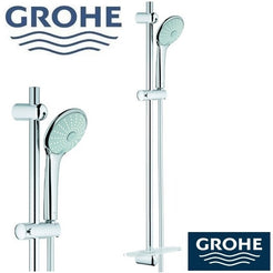 Grohe Euphoria 27226001 3-spray massage shower set 900mm w/1750mm show ...