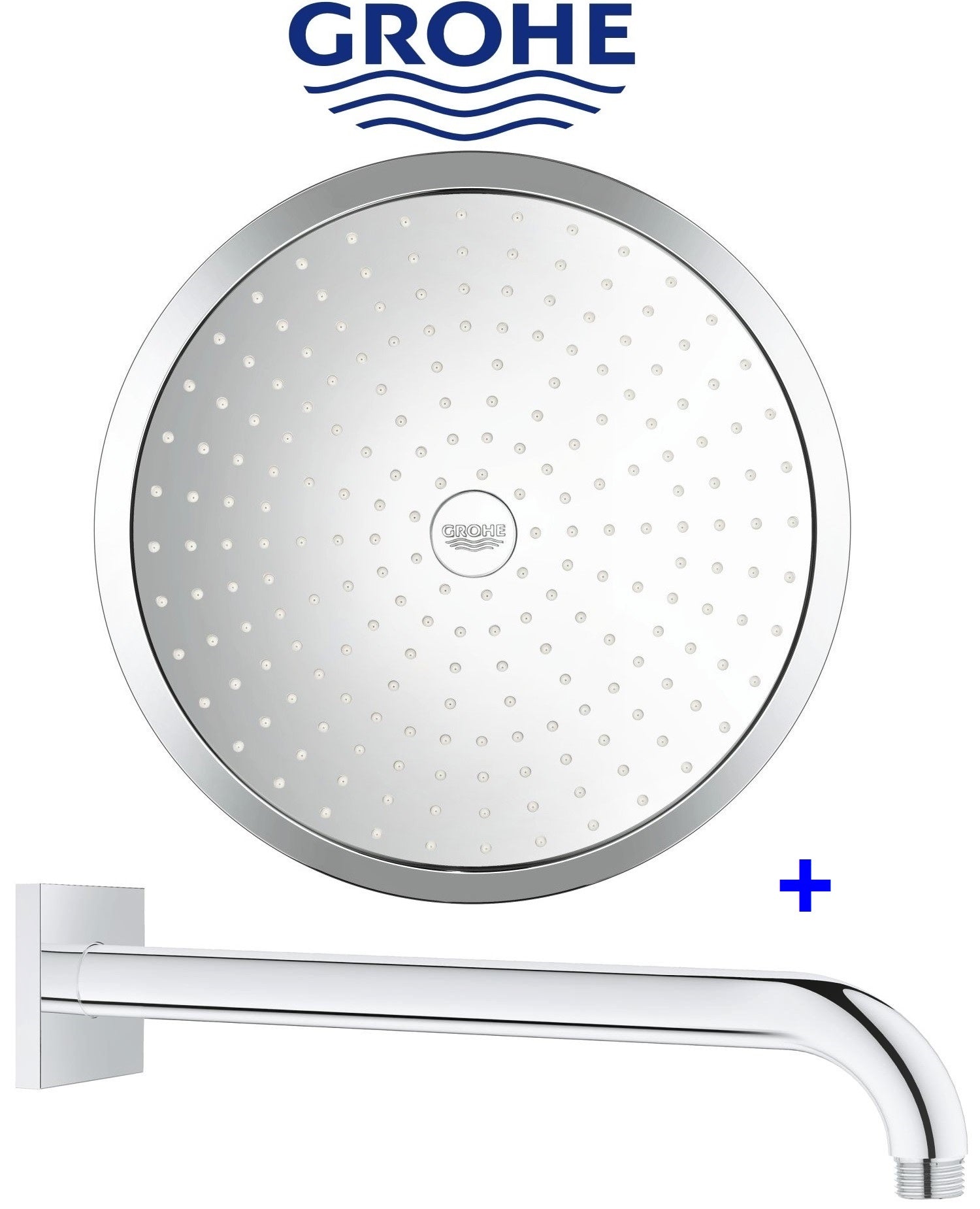 Grohe 27477000 Rainshower Cosmopolitan head shower 310mm w/Grohe ...