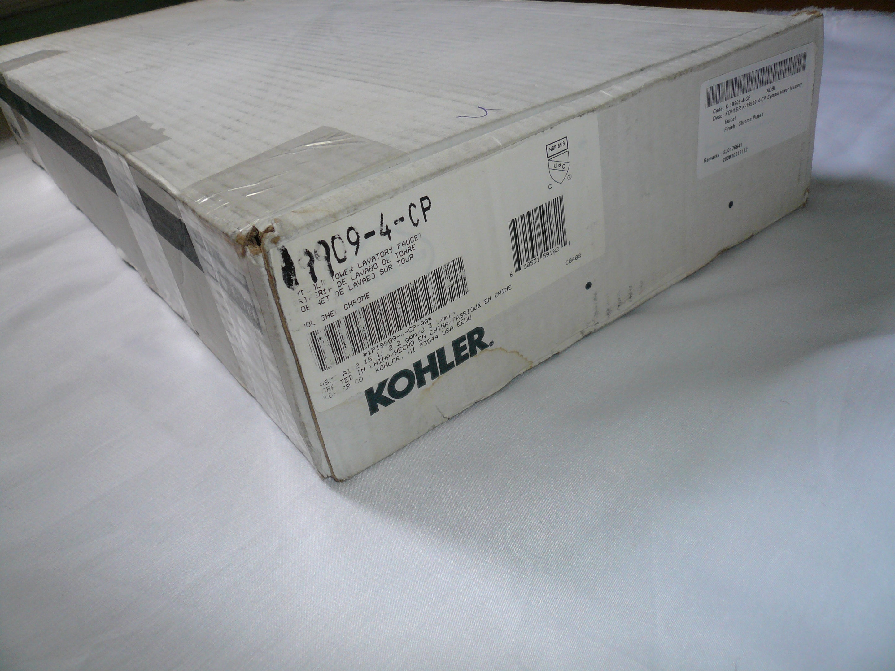 Kohler Symbol K-19909-4-CP Tower Single-Handle Bathroom Sink Faucet ...