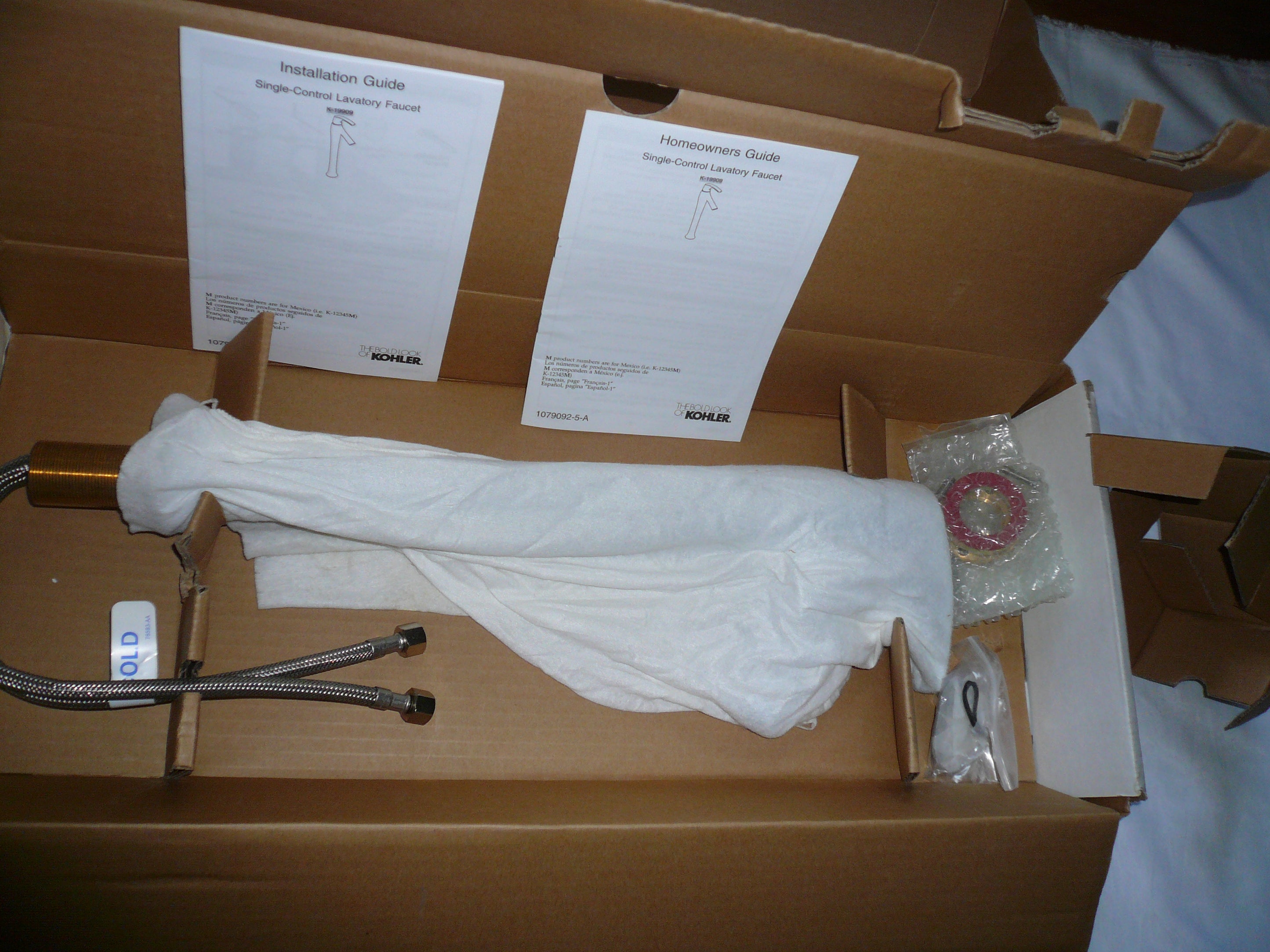 Kohler Symbol K-19909-4-CP Tower Single-Handle Bathroom Sink Faucet ...