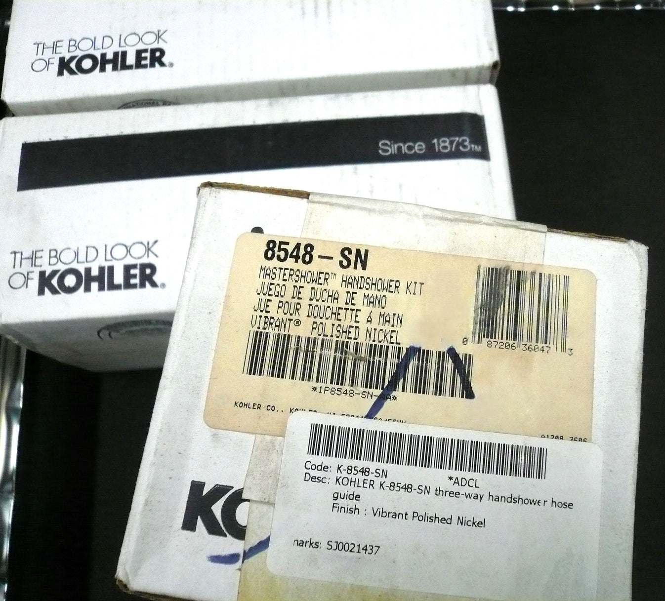 Kohler Mastershower™ K-8548-SN Bath or Deck-Mount 3-Way Handshower Hos ...