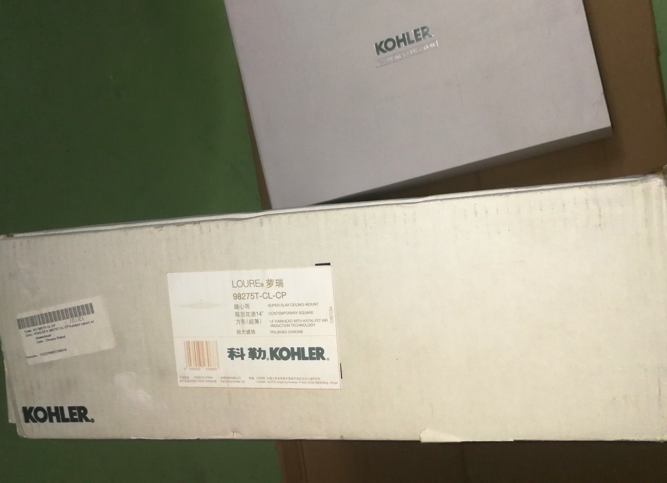 Kohler Loure K-98275T-CL-CP 14" Super-Slim Rainhead w/Katalyst air-ind – PlumbingMaster Pro