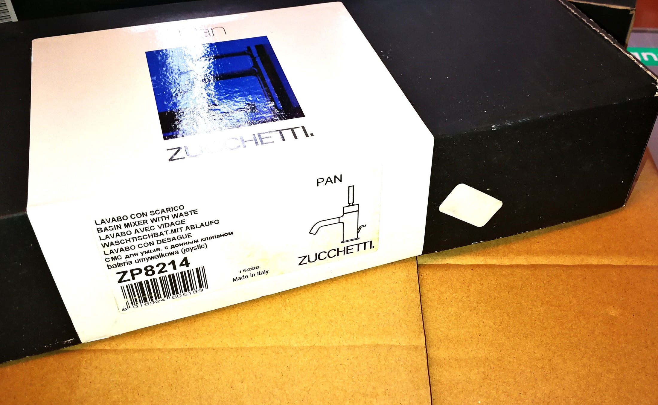 Zucchetti "Pan" ZP8214 Single Lever Basin Mixer w/Pop-up Waste ...
